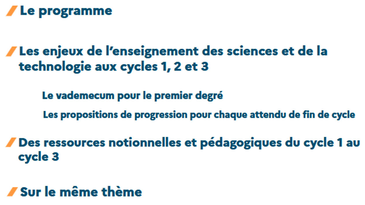 Les sciences et la technologie sur éduscol – Mathématiques & Sciences ...